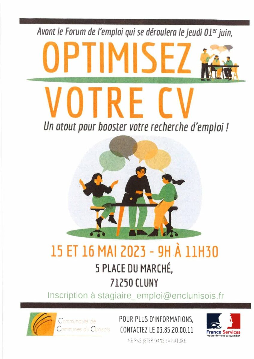 Atelier CV – Communauté de communes du Clunisois